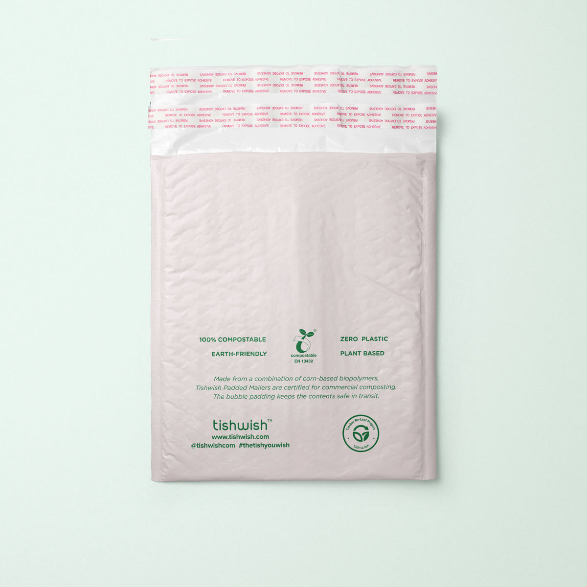 Tishwish Compostable Bubble Mailer - Bamboo | Compostable Mailers